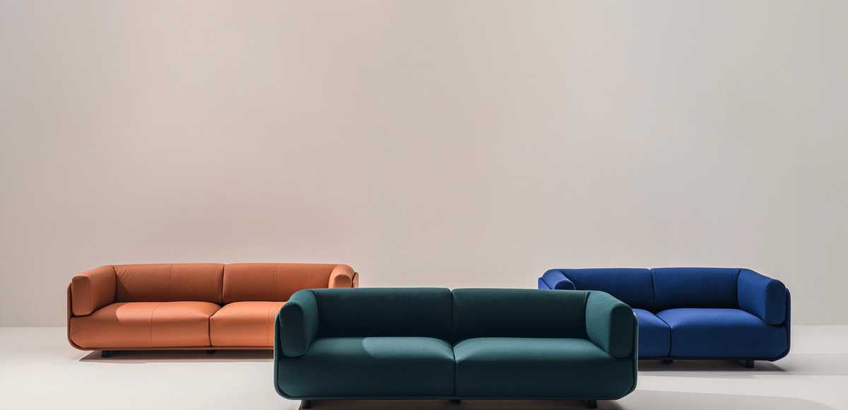 Shaal Italian seating system and sofa by Arper - made in Italy
